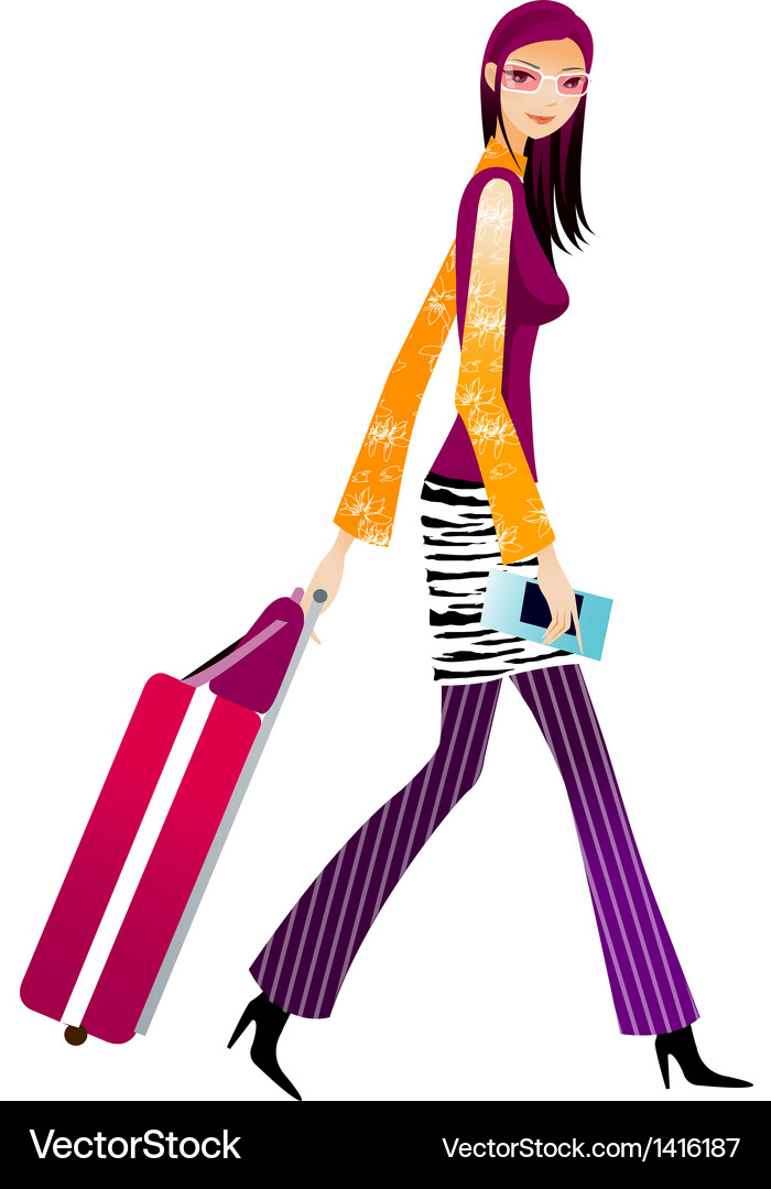 Side view of woman Royalty Free Vector Image - VectorStock