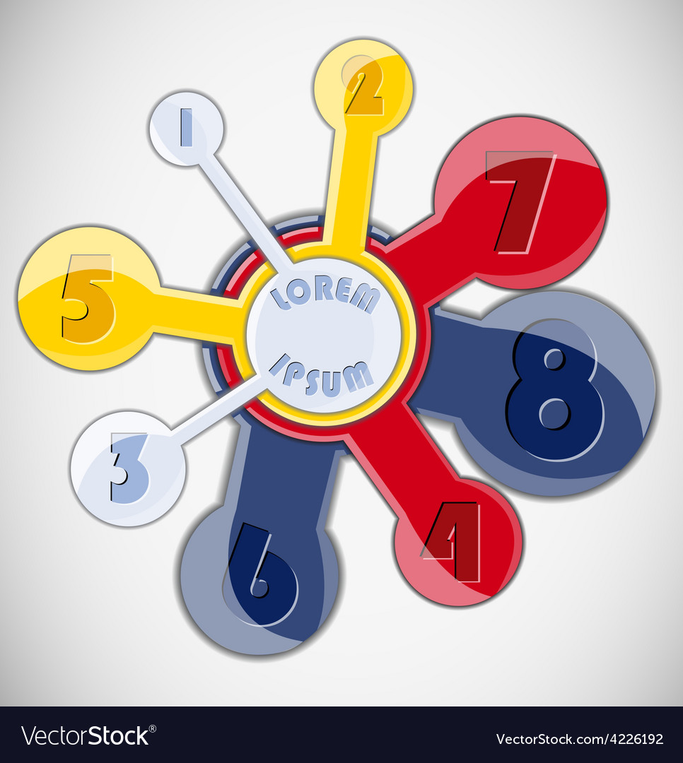 Abstract shape layout Royalty Free Vector Image