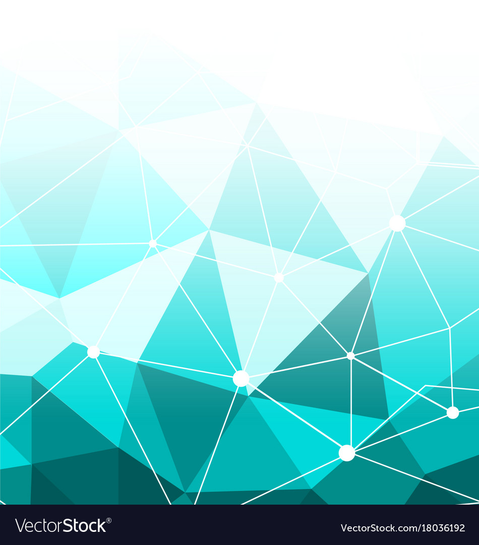 Low poly technology background Royalty Free Vector Image