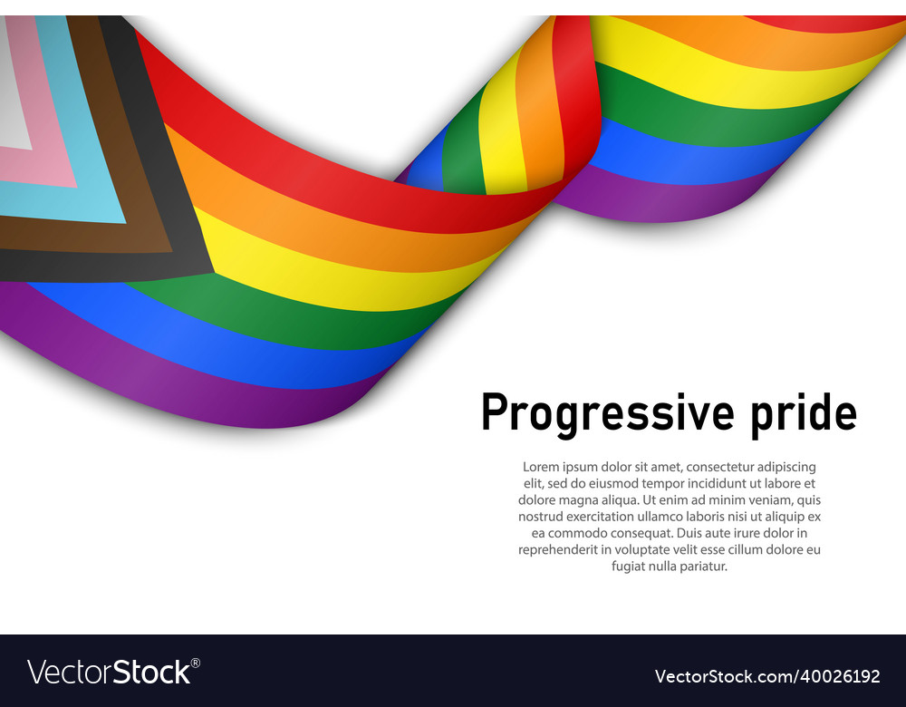 Progressive Pride Flag Royalty Free Vector Image