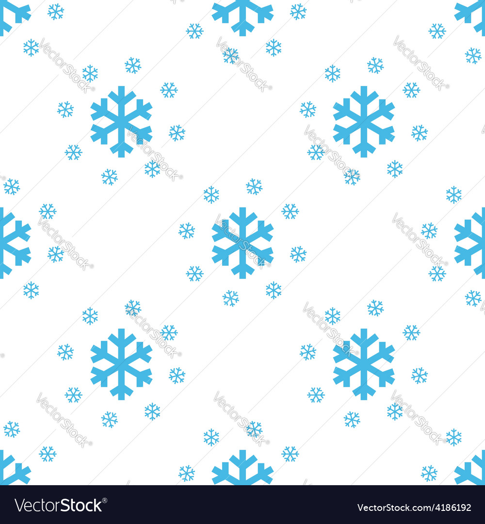 Snow seamless pattern Royalty Free Vector Image