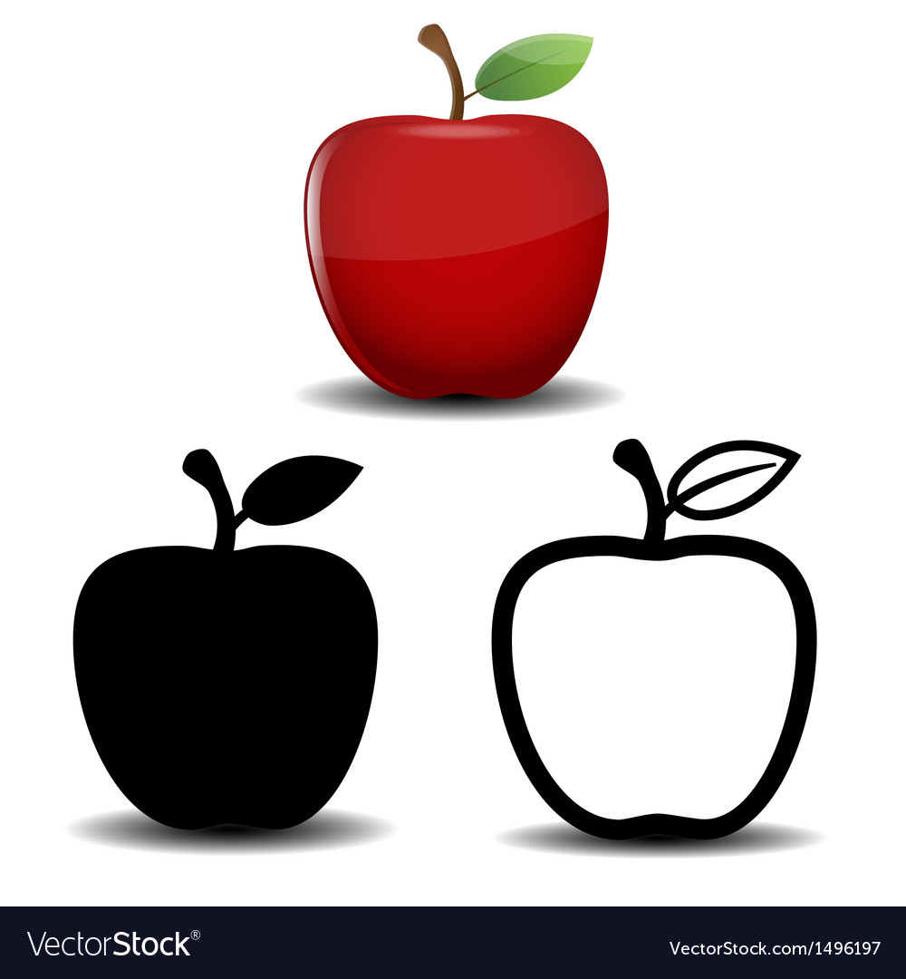 Apple Royalty Free Vector Image - VectorStock