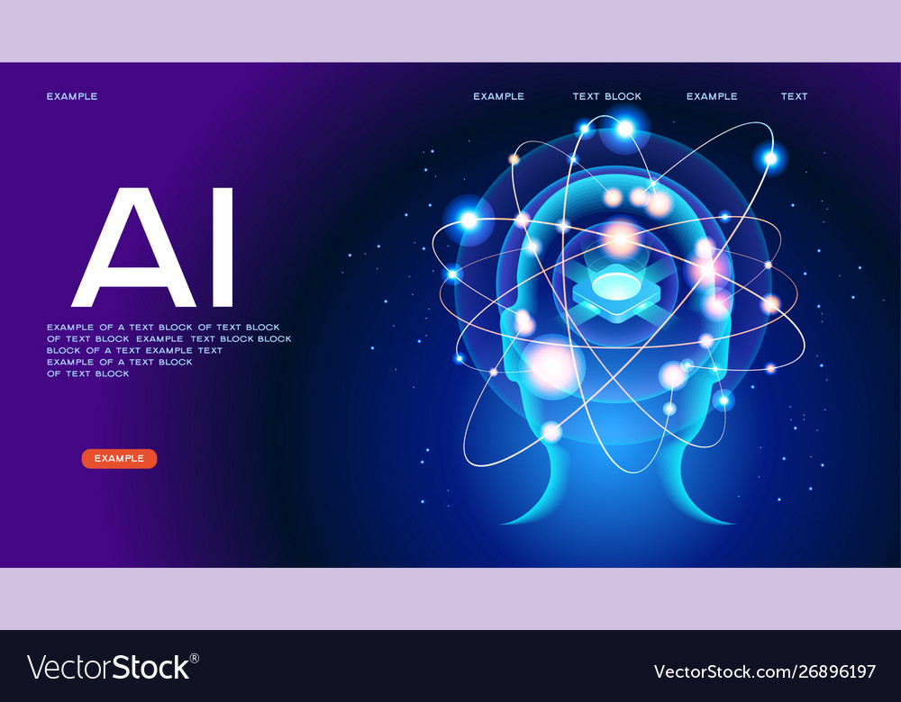 Artificial intelligence concept Royalty Free Vector Image