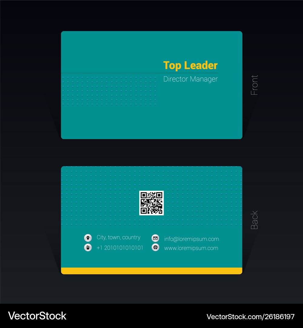 Business card design concept Royalty Free Vector Image
