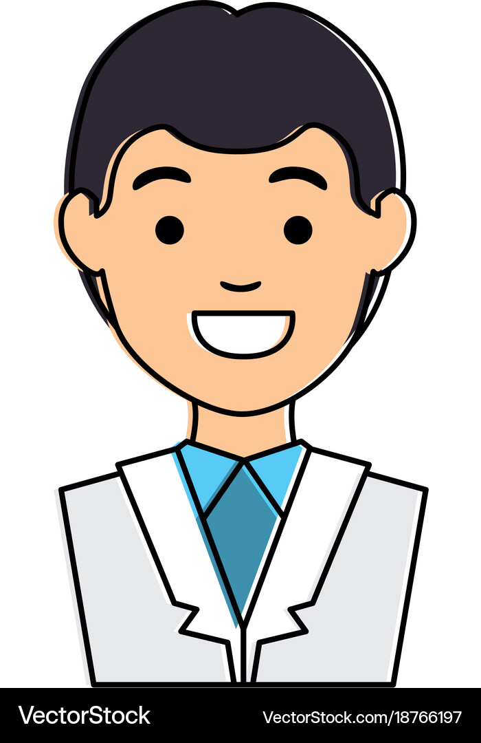 Doctor character isolated icon Royalty Free Vector Image