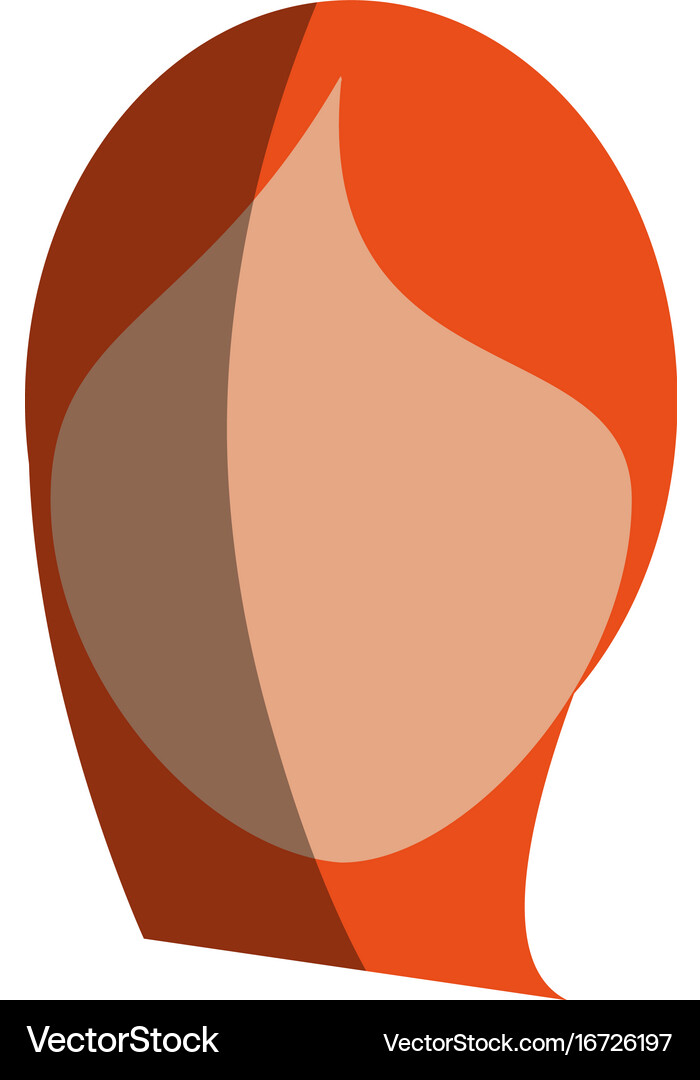 Faceless woman avatar icon image Royalty Free Vector Image
