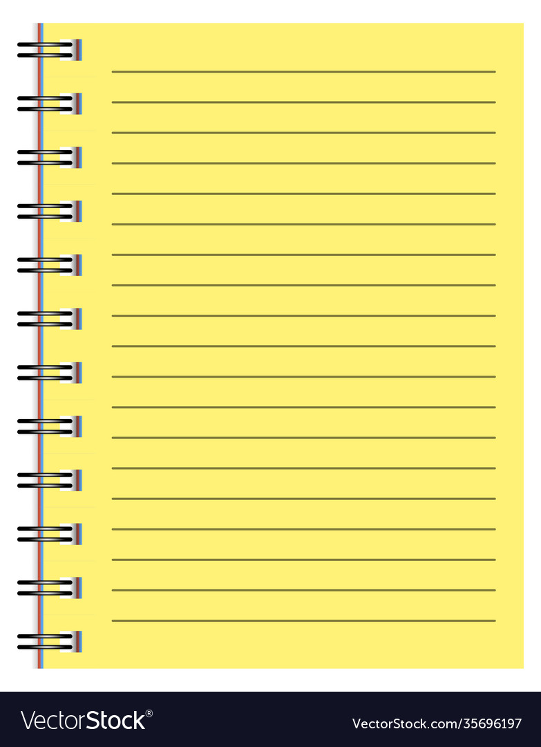 Notebook Royalty Free Vector Image - VectorStock