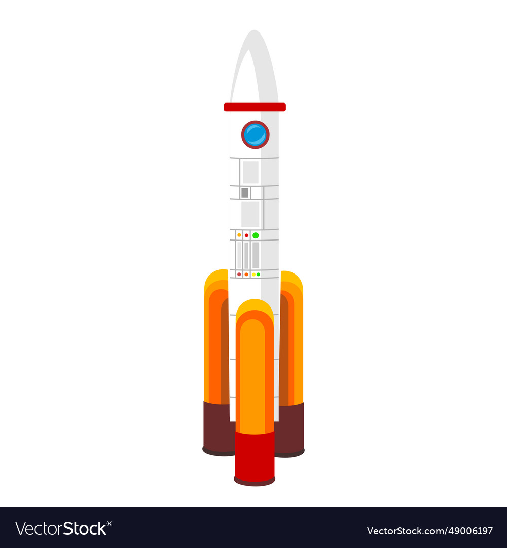 Space rocket icon Royalty Free Vector Image - VectorStock