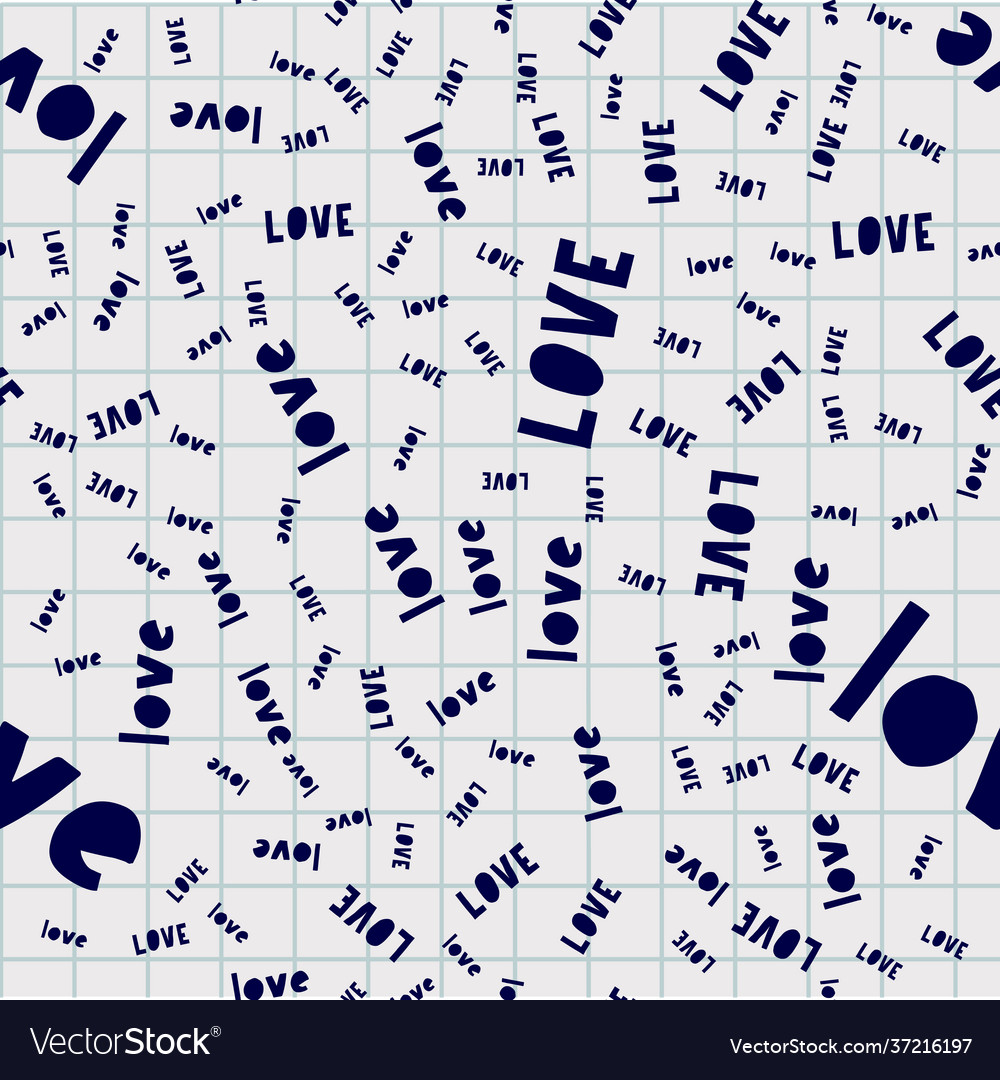 Typographic style seamless repeat pattern brush Vector Image