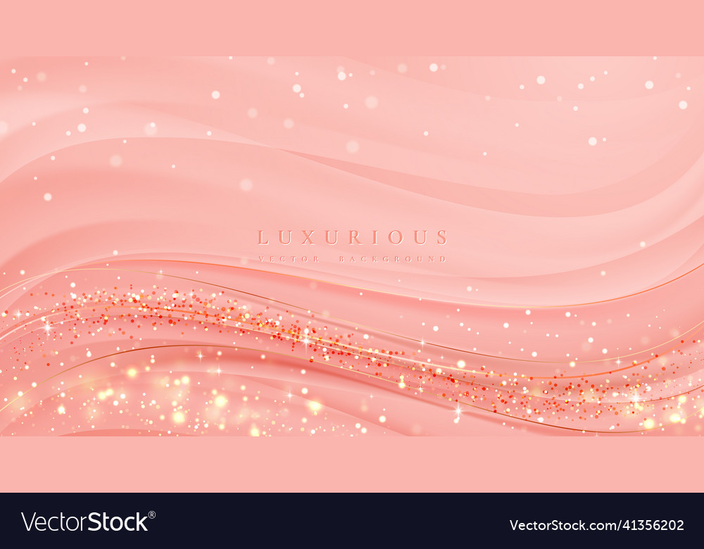 Abstract luxury pink wavy background Royalty Free Vector