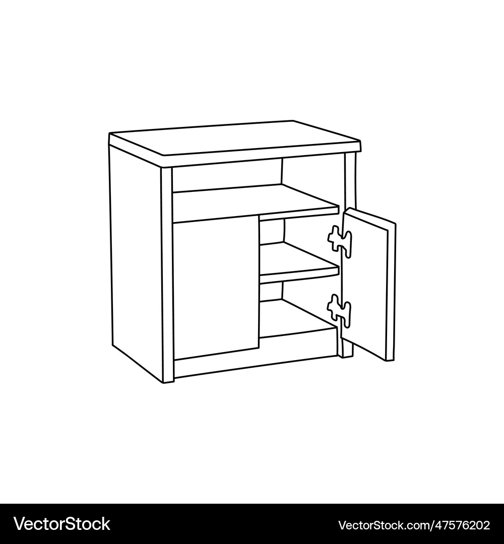Cabinet logo element graphic design Royalty Free Vector
