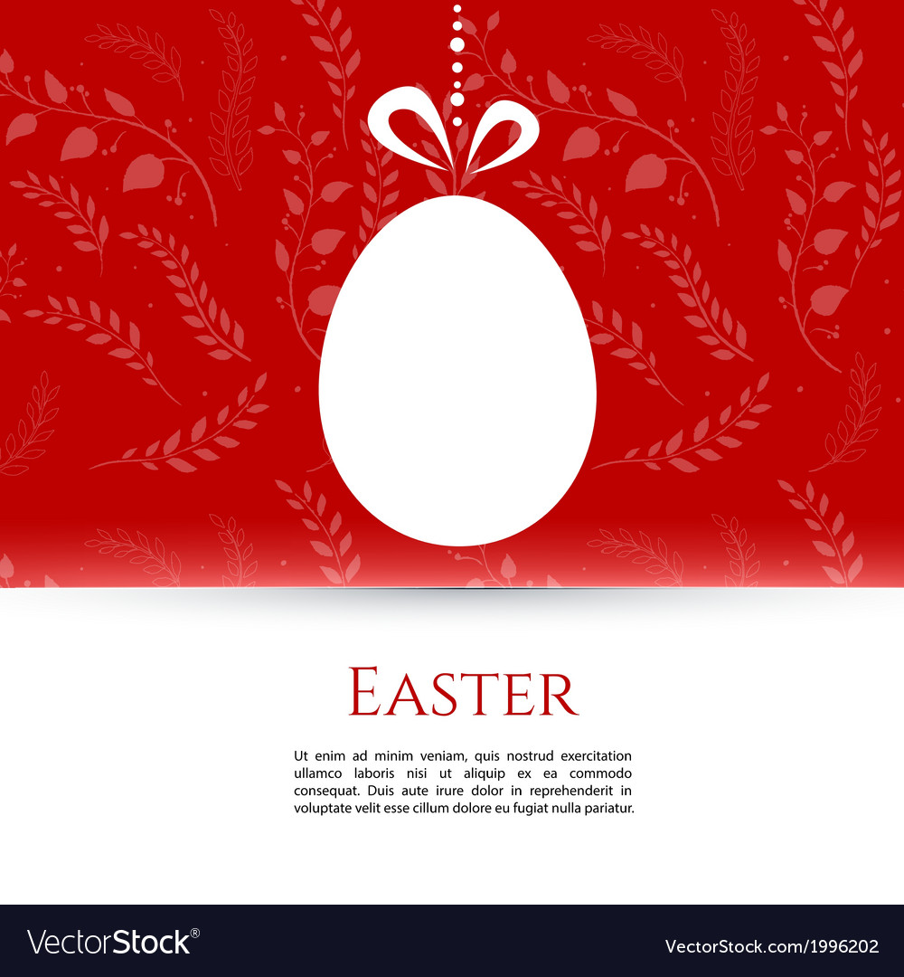 Easter design template Royalty Free Vector Image