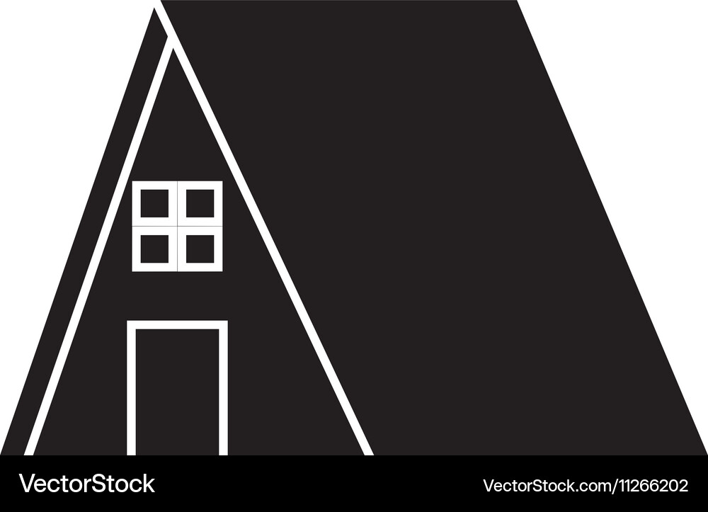 Isolated house and home building design Royalty Free Vector