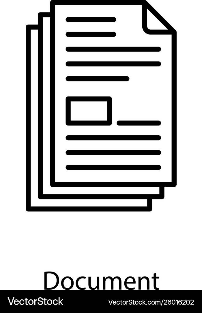 Official documents Royalty Free Vector Image - VectorStock