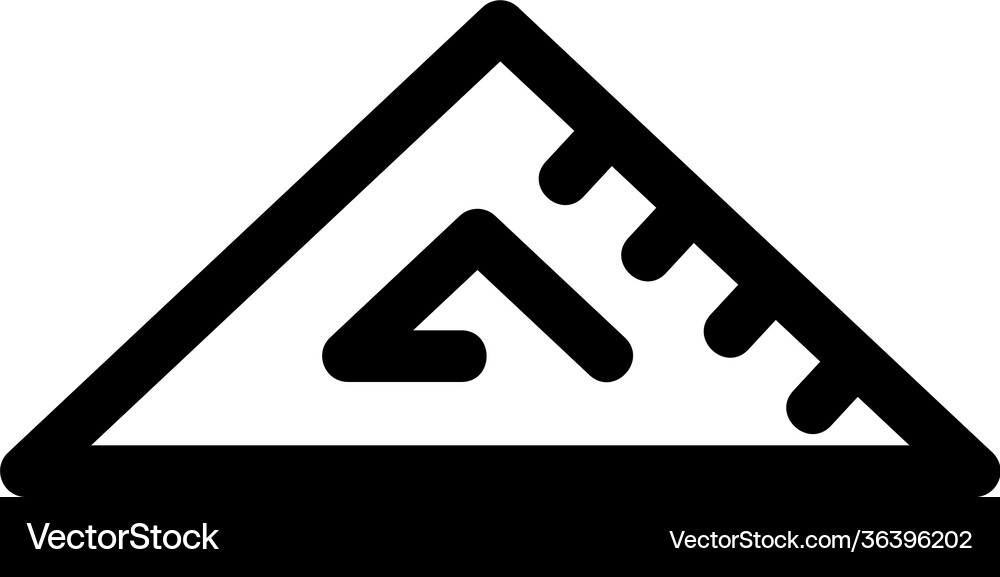 Ruler icon or logo isolated sign symbol Royalty Free Vector