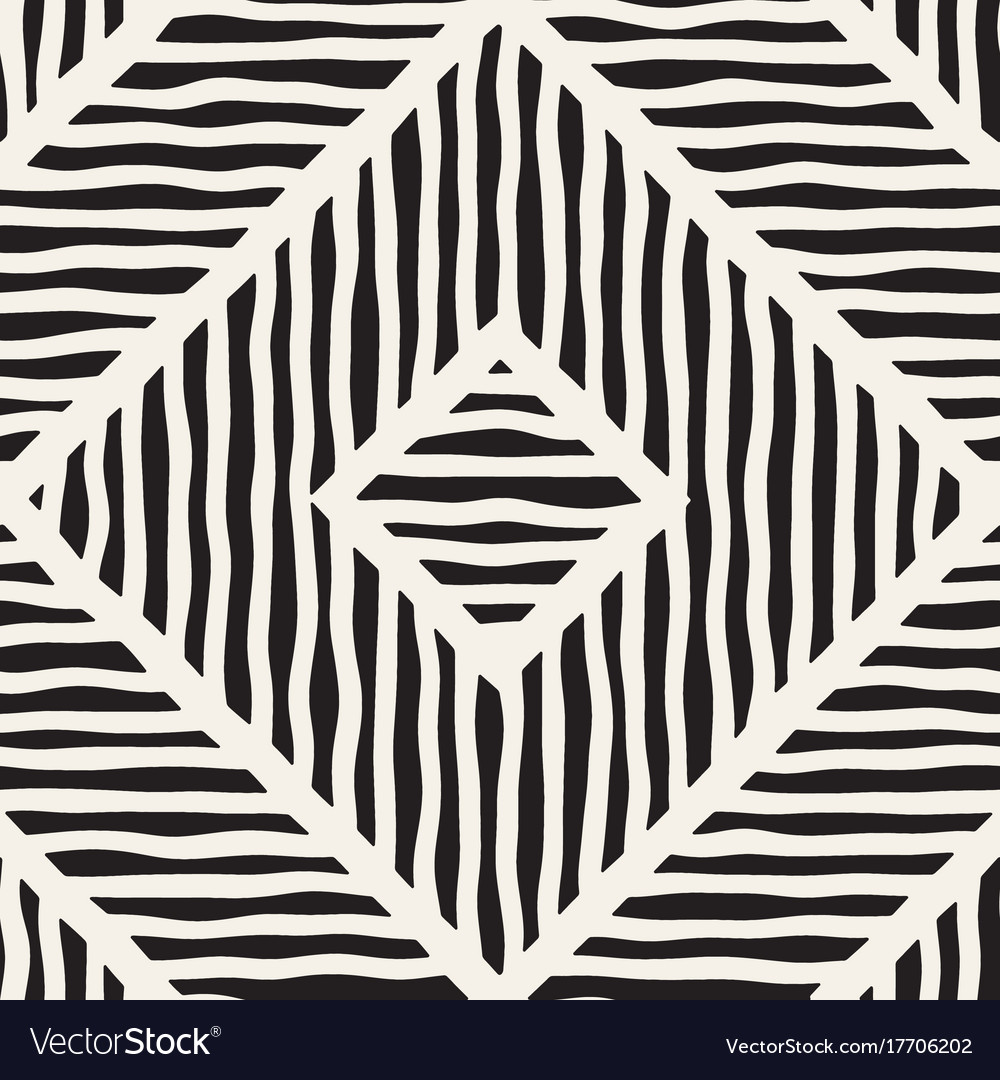 Seamless hand drawn pattern zigzag Royalty Free Vector Image