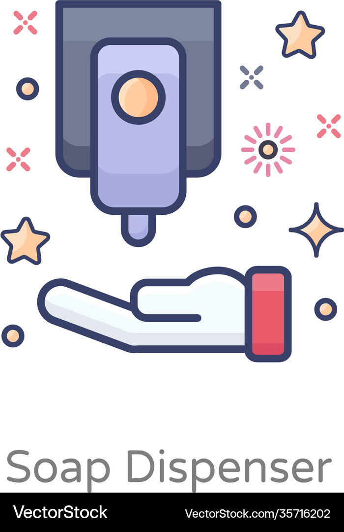 Soap dispenser Royalty Free Vector Image - VectorStock