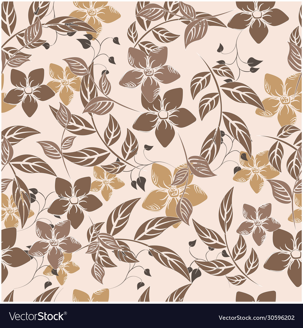 Spring abstract background flowers seamless Vector Image