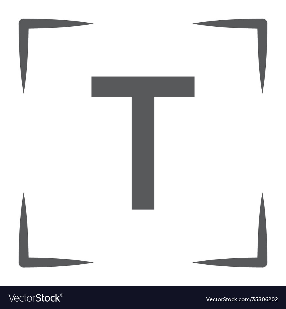 Text tool Royalty Free Vector Image - VectorStock