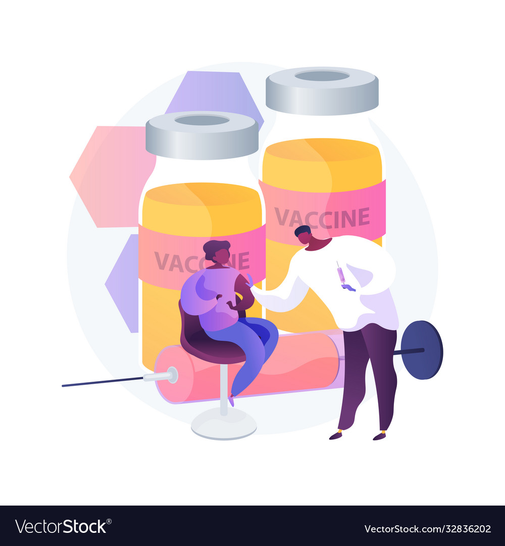 Vaccination preteens and teens abstract concept Vector Image Vaccination preteens and teens abstract concept Vector Image