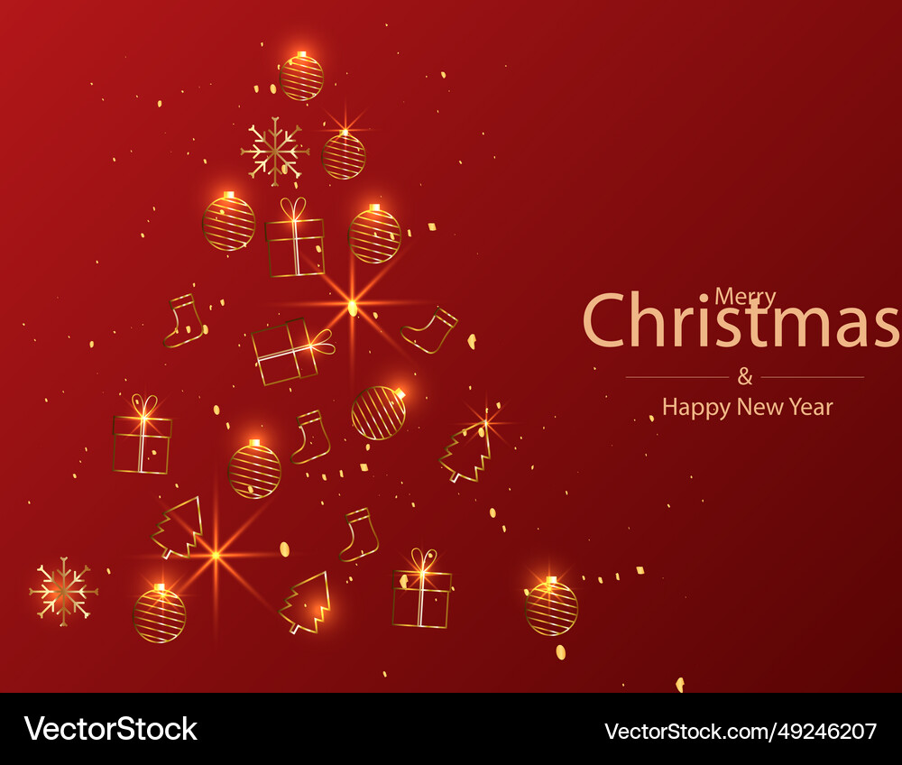 Christmas background design Royalty Free Vector Image