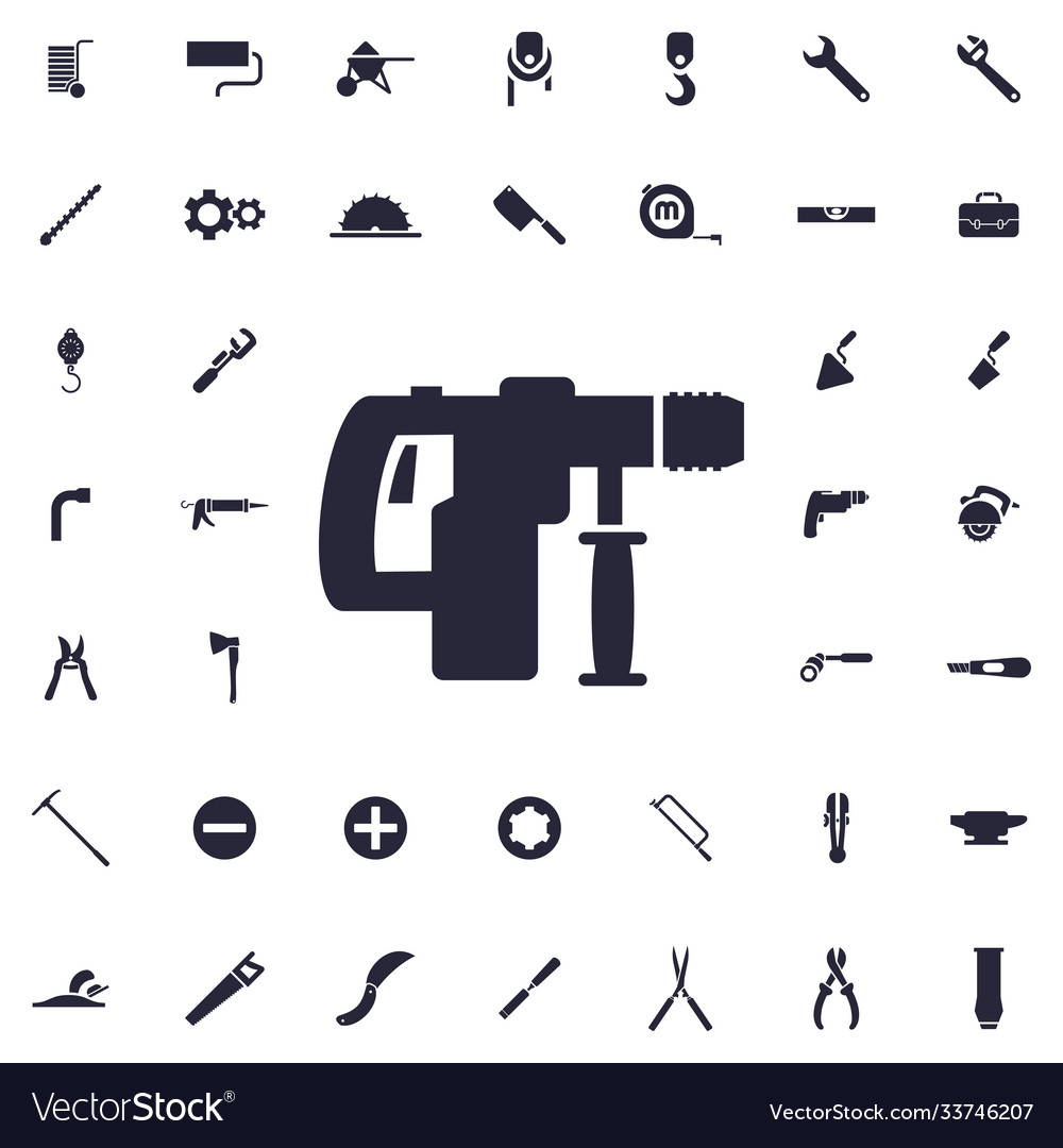 Drill icon Royalty Free Vector Image - VectorStock