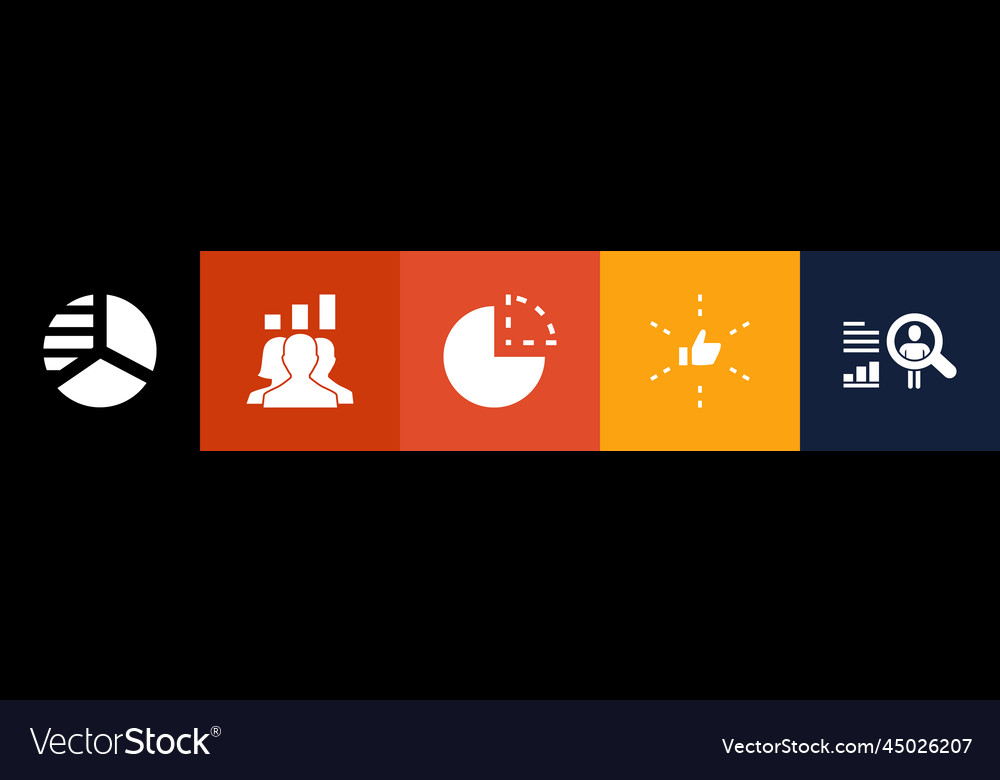 Market Segmentation Icons Infographic Design Vector Image