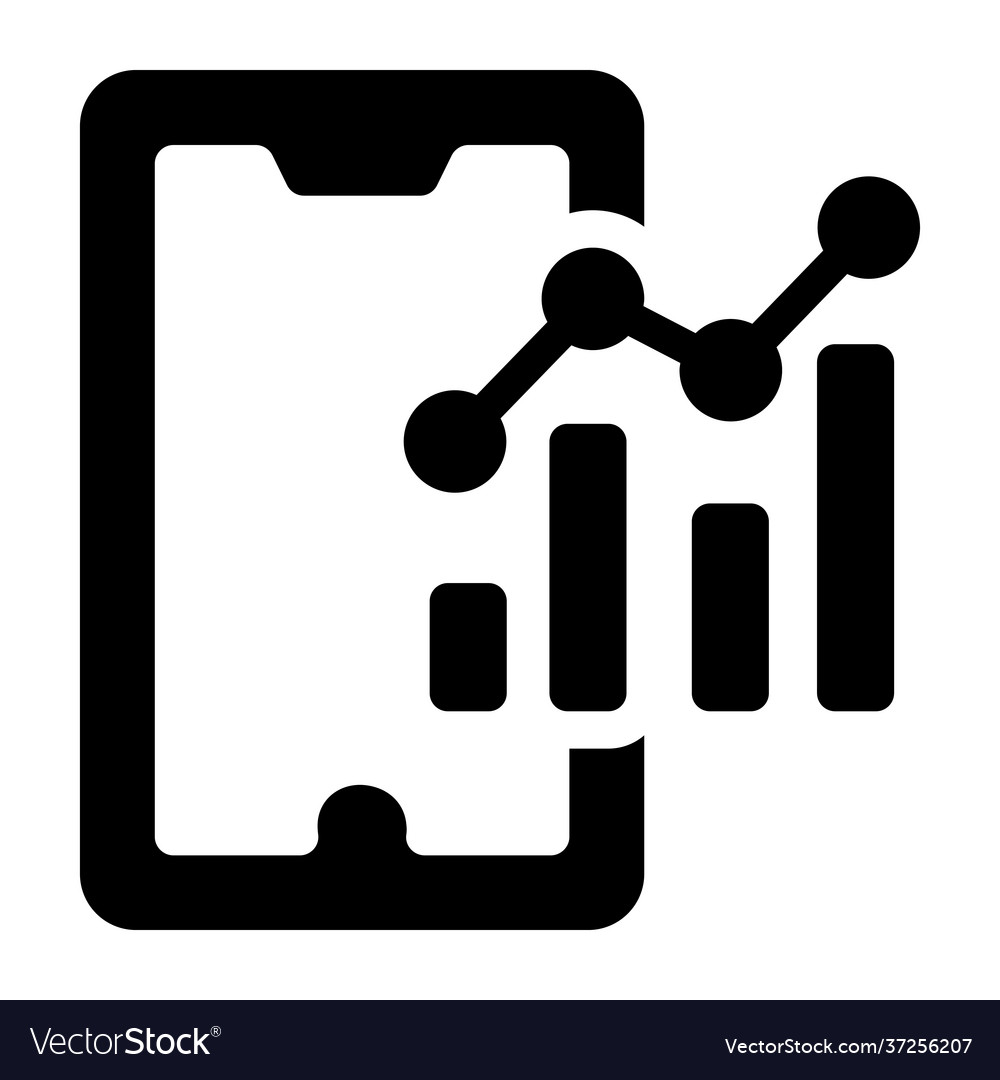 Mobile analytics Royalty Free Vector Image - VectorStock