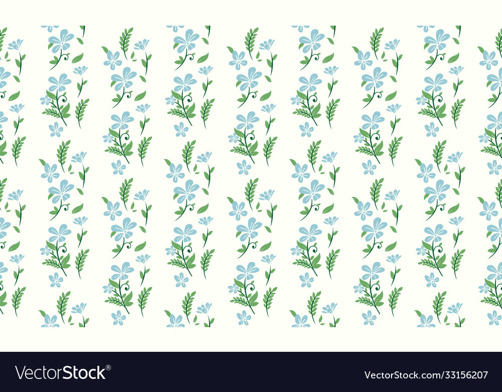 Spring flower pattern background Royalty Free Vector Image