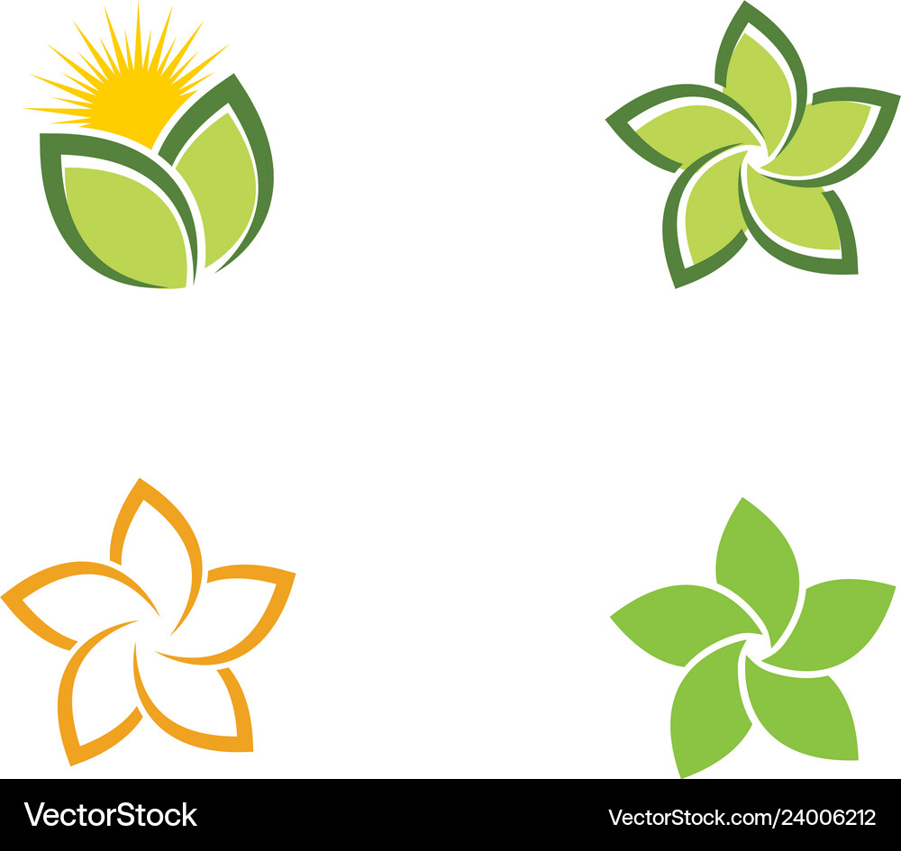 Beauty icon flowers design Royalty Free Vector Image