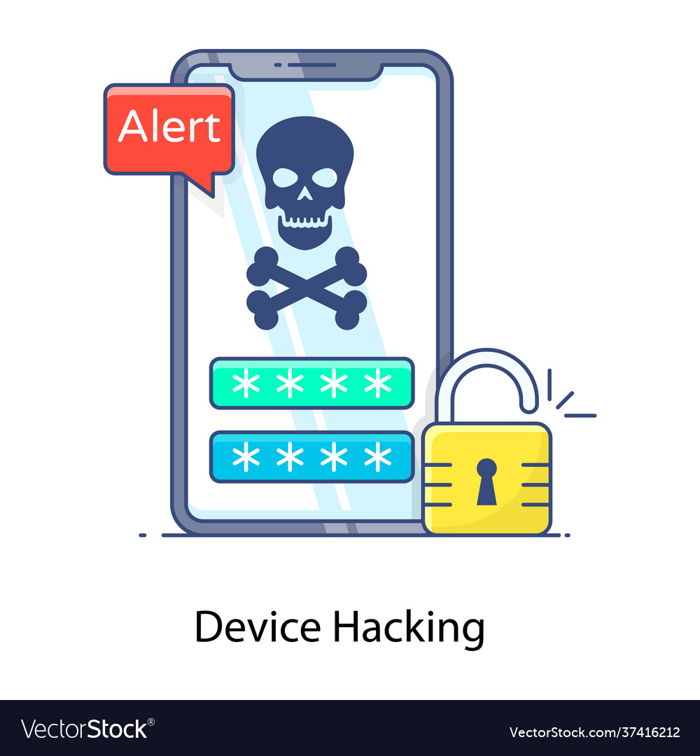 Device hacking Royalty Free Vector Image - VectorStock
