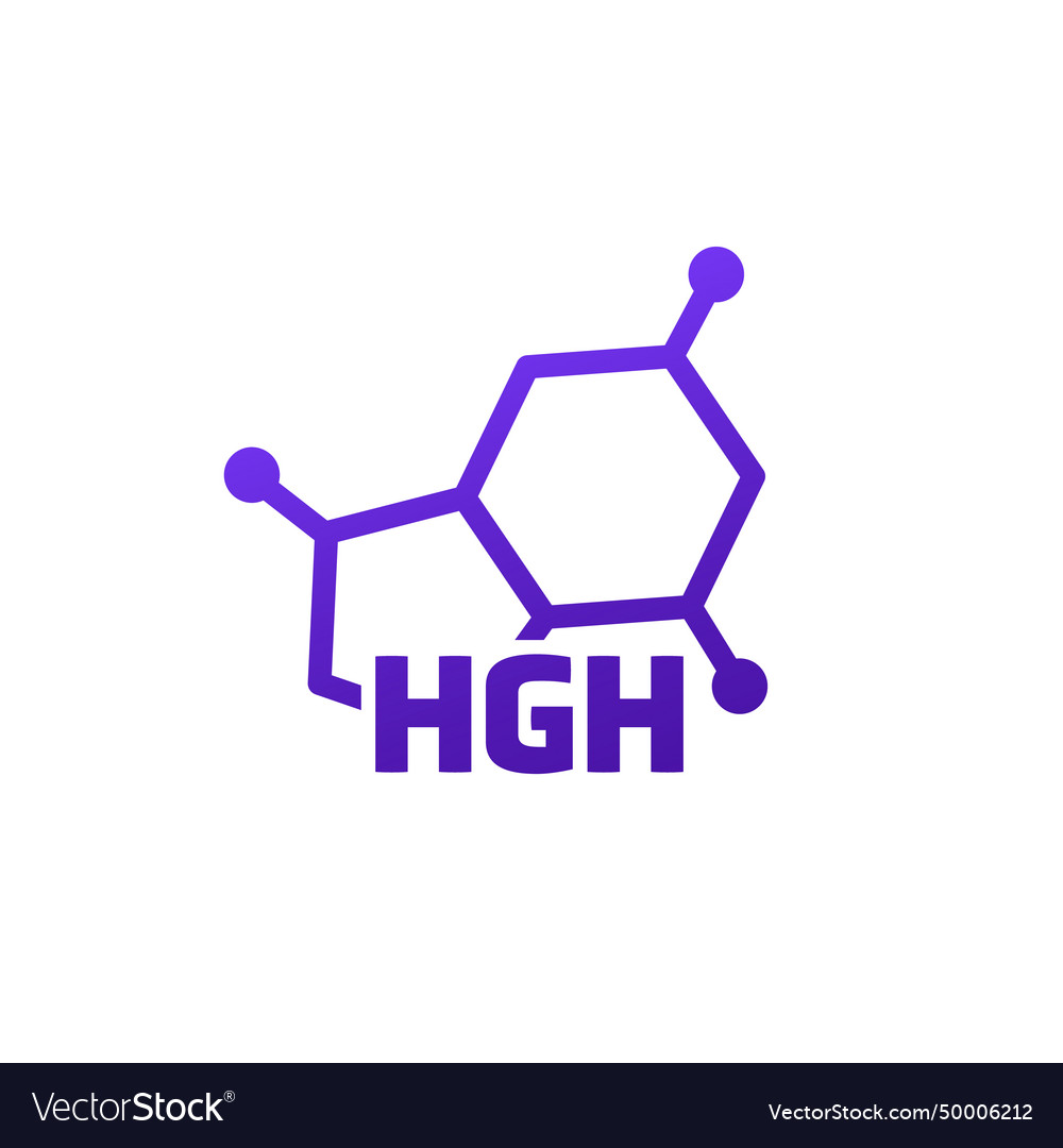 Hgh icon human growth hormone Royalty Free Vector Image Hgh icon human growth hormone Royalty Free Vector Image