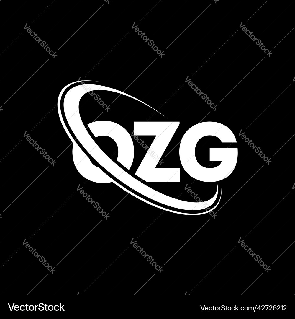 Ozg logo letter letter logo design Royalty Free Vector Image