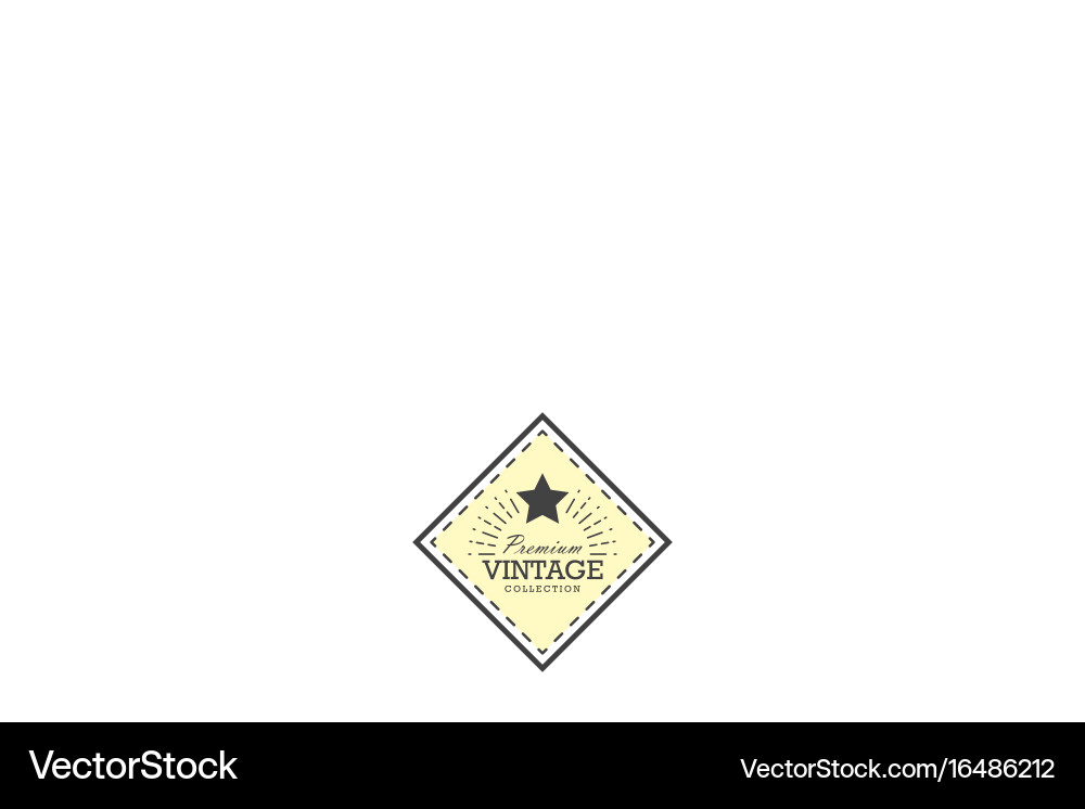 Vintage label design template for you logo Vector Image