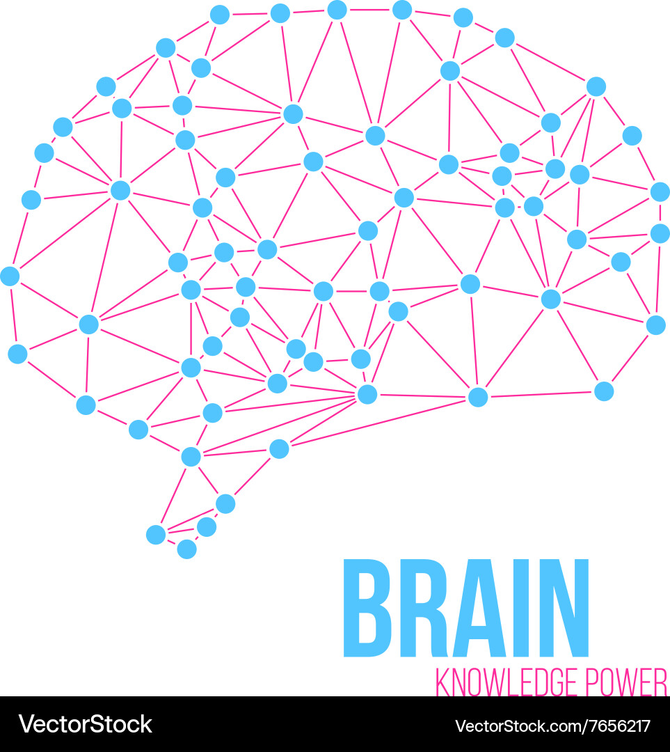 Creative concept of the human brain Royalty Free Vector