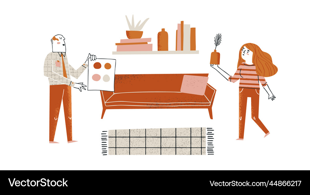 Furniture shop concept Royalty Free Vector Image