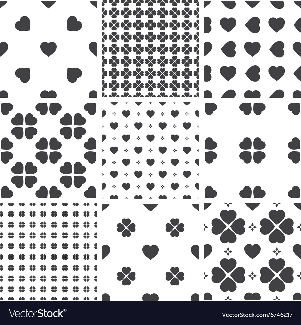 Set of monochrome geometric seamless universal Vector Image Set of monochrome geometric seamless universal Vector Image