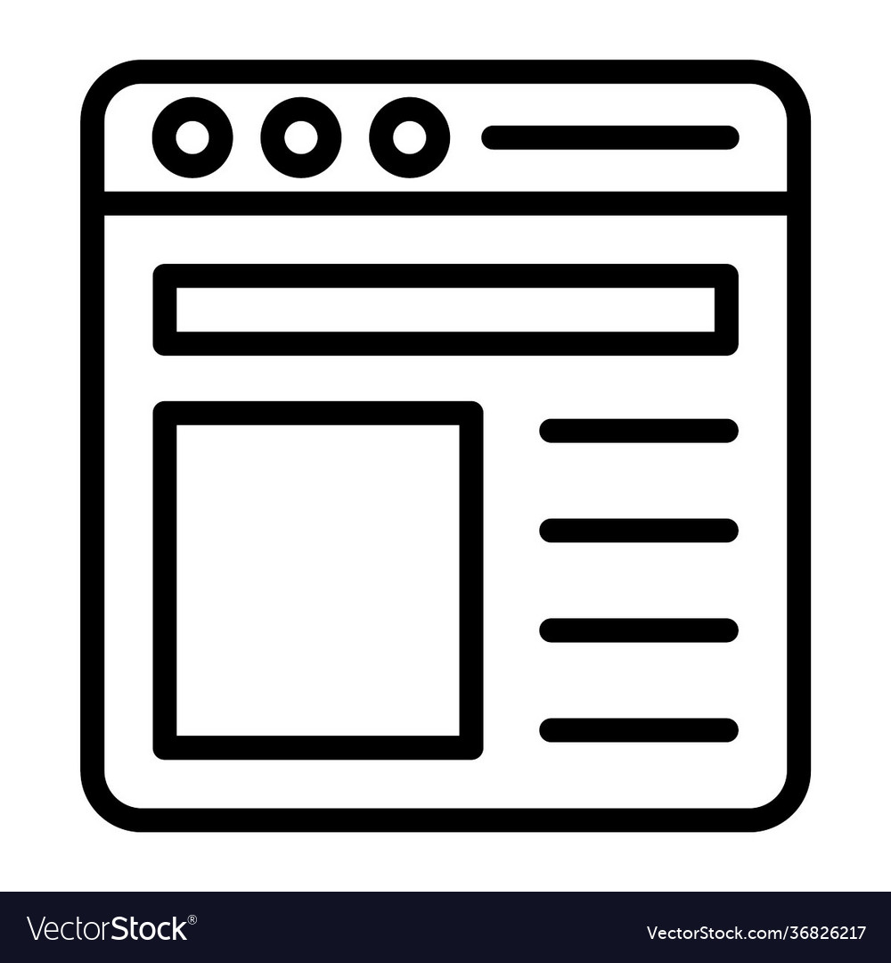 Web layout Royalty Free Vector Image - VectorStock