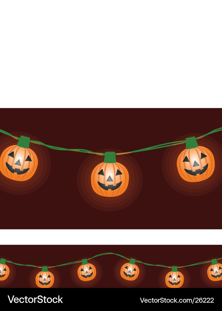 Halloween party lights Royalty Free Vector Image