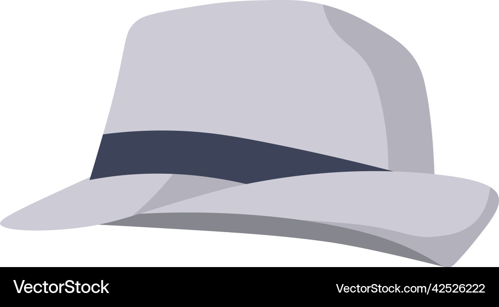 Man cap with ribbon headwear accessory Royalty Free Vector