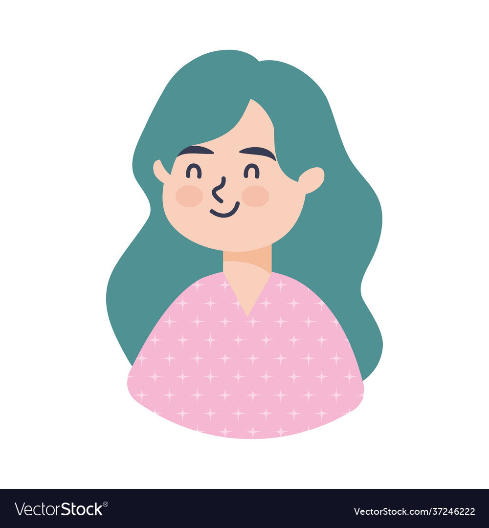 Young woman avatar Royalty Free Vector Image - VectorStock Young woman avatar Royalty Free Vector Image - VectorStock