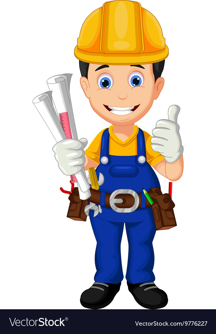Architect cartoon thumb up Royalty Free Vector Image Architect cartoon thumb up Royalty Free Vector Image