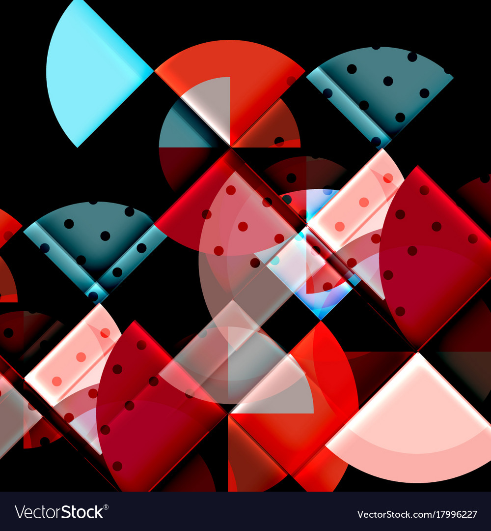 Circle elements on black background Royalty Free Vector