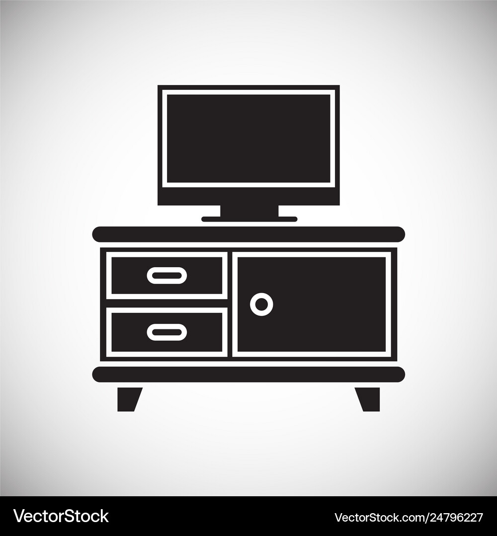 Furniture icon on background for graphic and web Vector Image