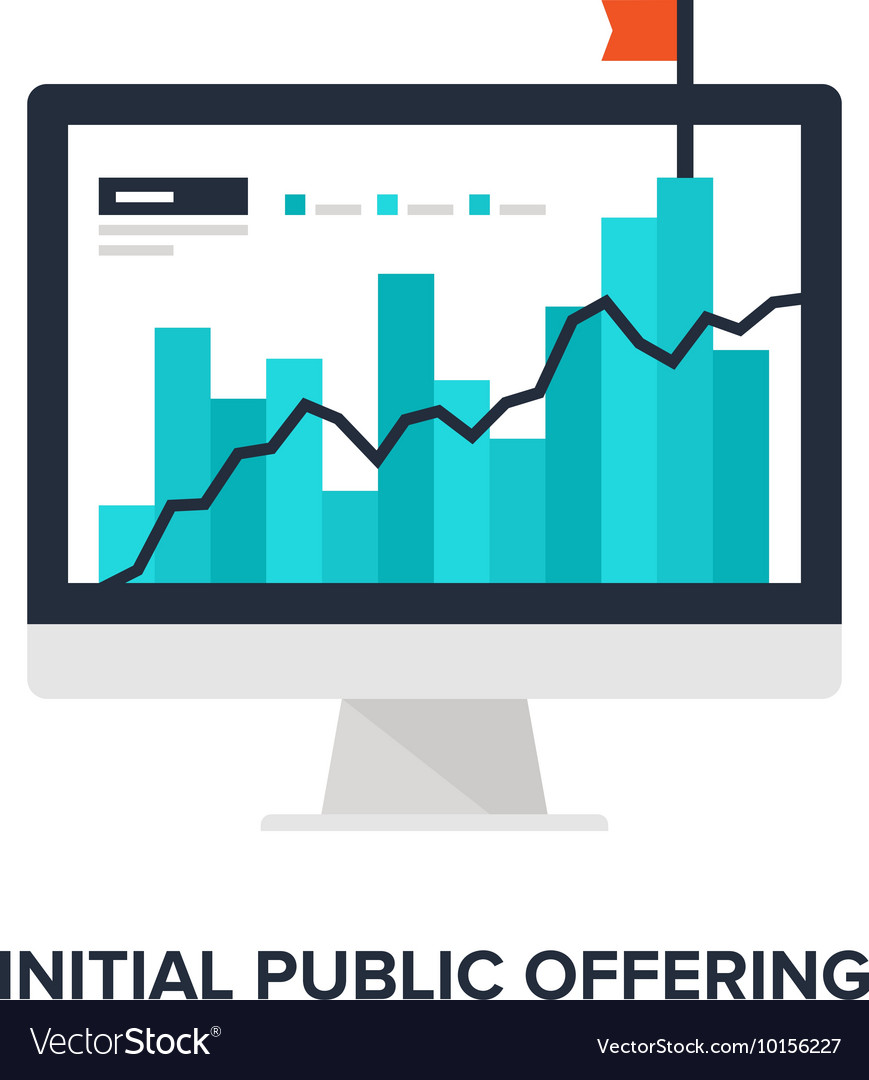Initial public offering Royalty Free Vector Image