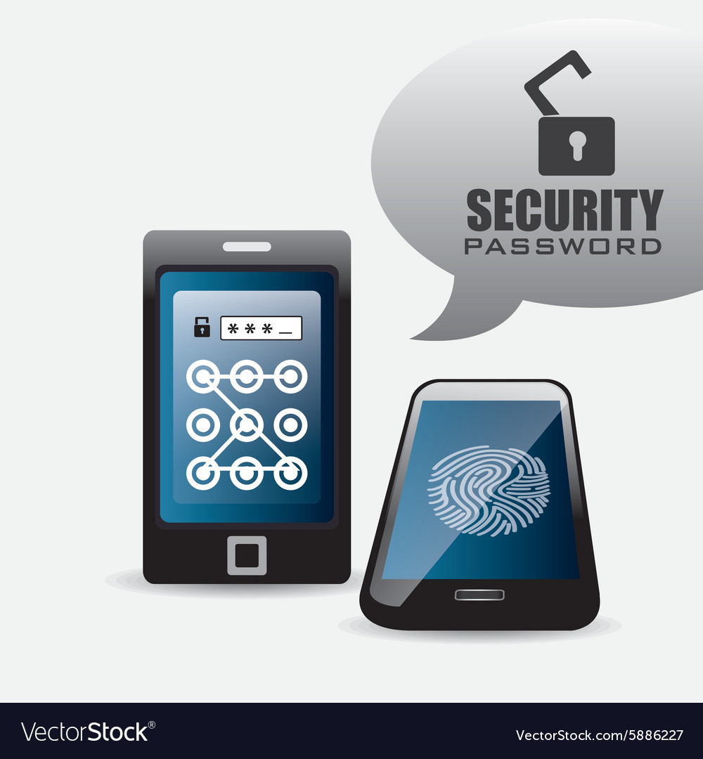 Security system design Royalty Free Vector Image