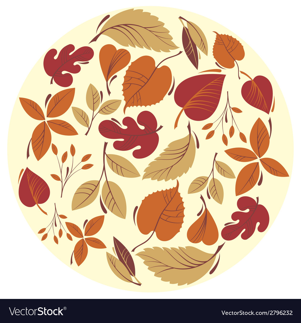 Autumn leaf background Royalty Free Vector Image