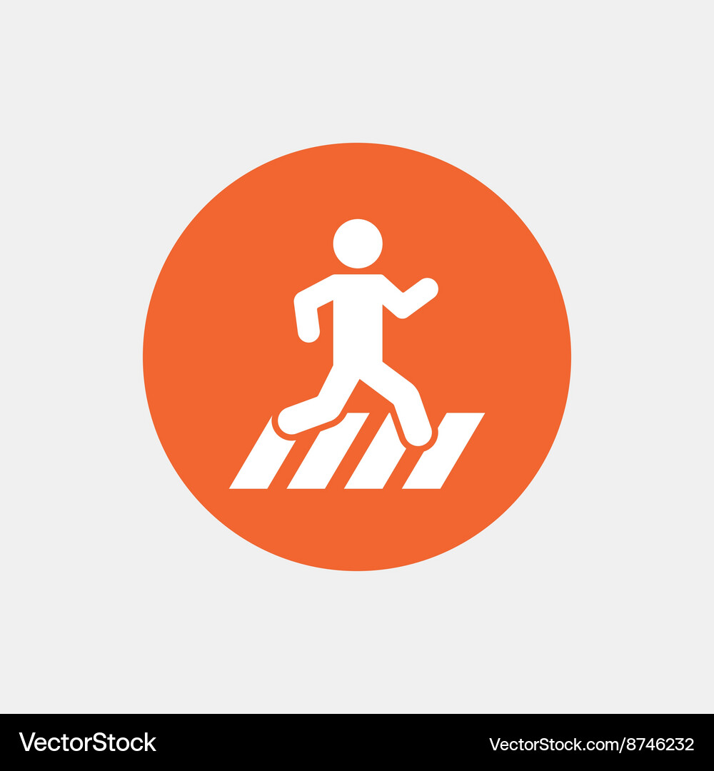 Crosswalk Button Icon Royalty Free Vector Image