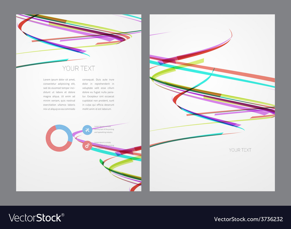 Flyer design template Royalty Free Vector Image