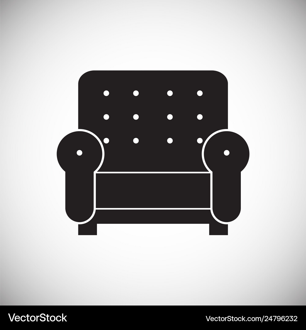 Furniture icon on background for graphic and web Vector Image
